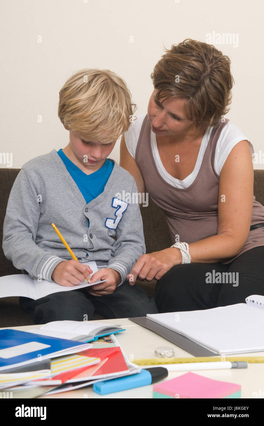 study, mother, mom, ma, mommy, student, homework, kid, schoolwork ...