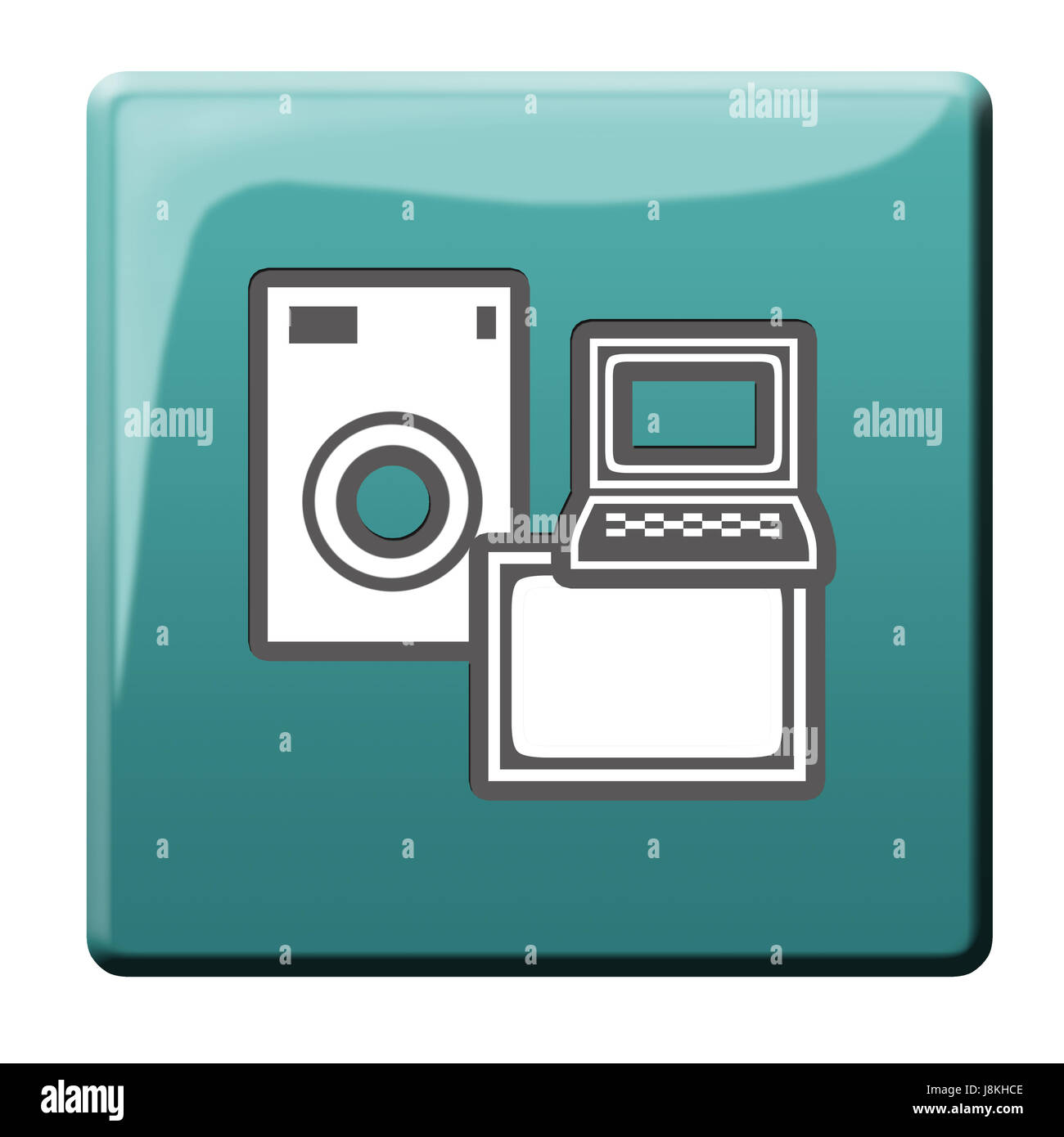 household, goods, washing machine, commodity, computers, computer, sign ...