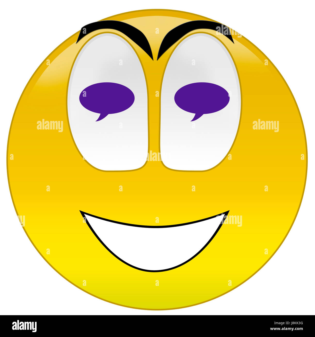 3d illustration thinking emoticon hi-res stock photography and images ...