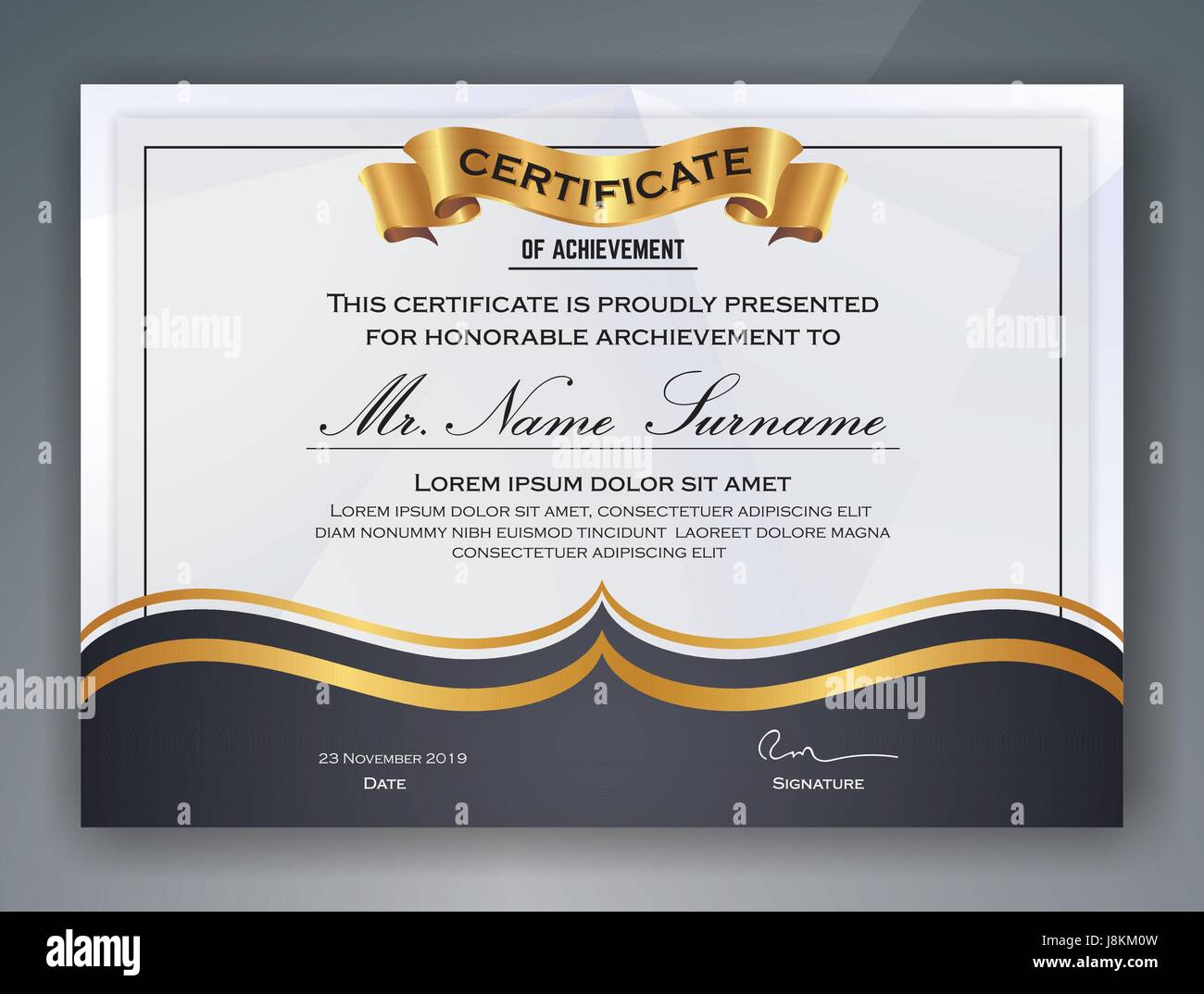 Multipurpose Professional Certificate Template Design for Print. Vector ...