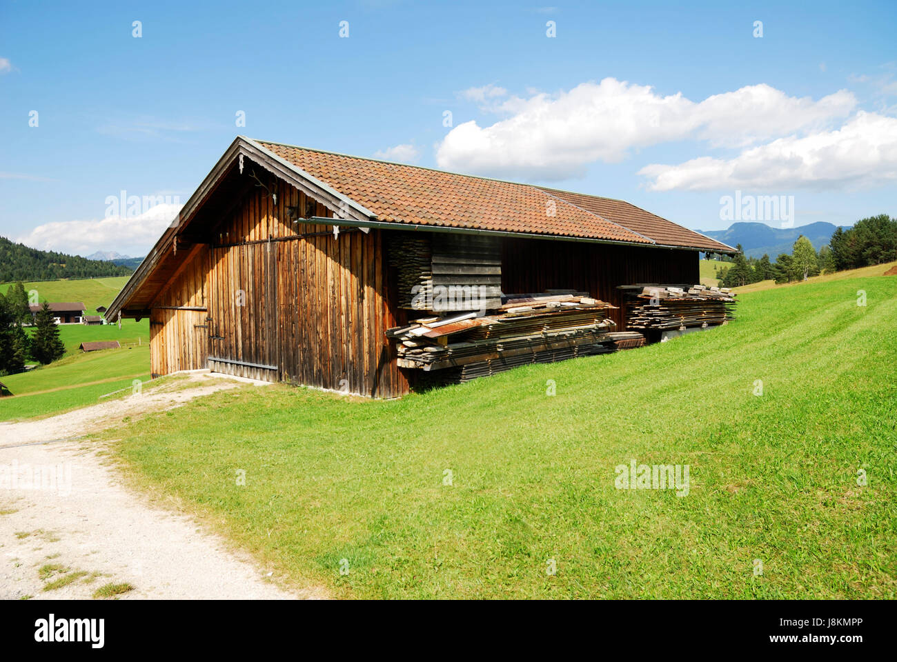 mountains, wood, alps, alp, bavaria, germany, german federal republic ...