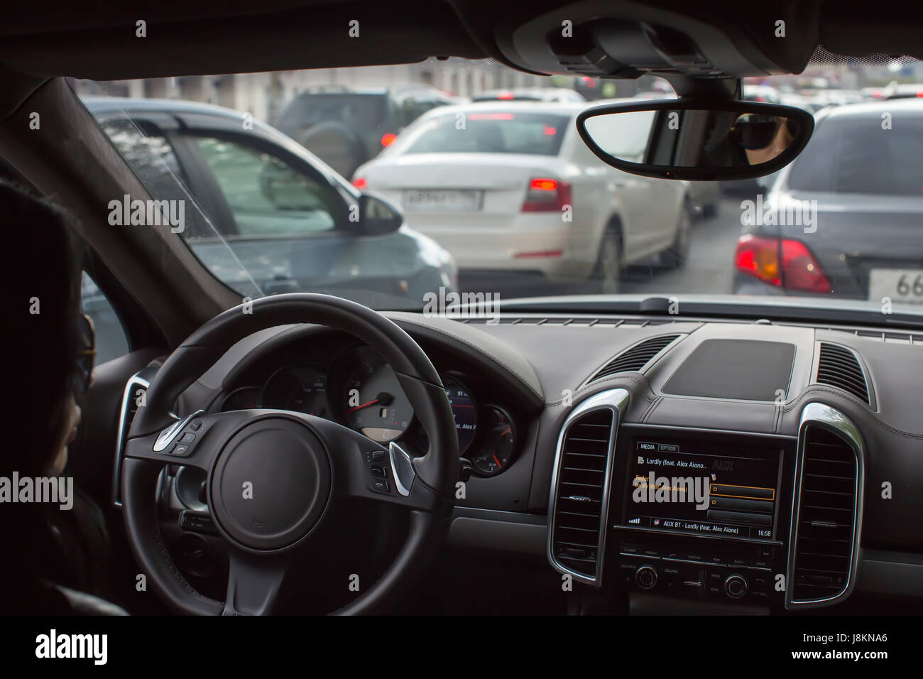 Shot from dashboard car driving hi-res stock photography and images - Alamy