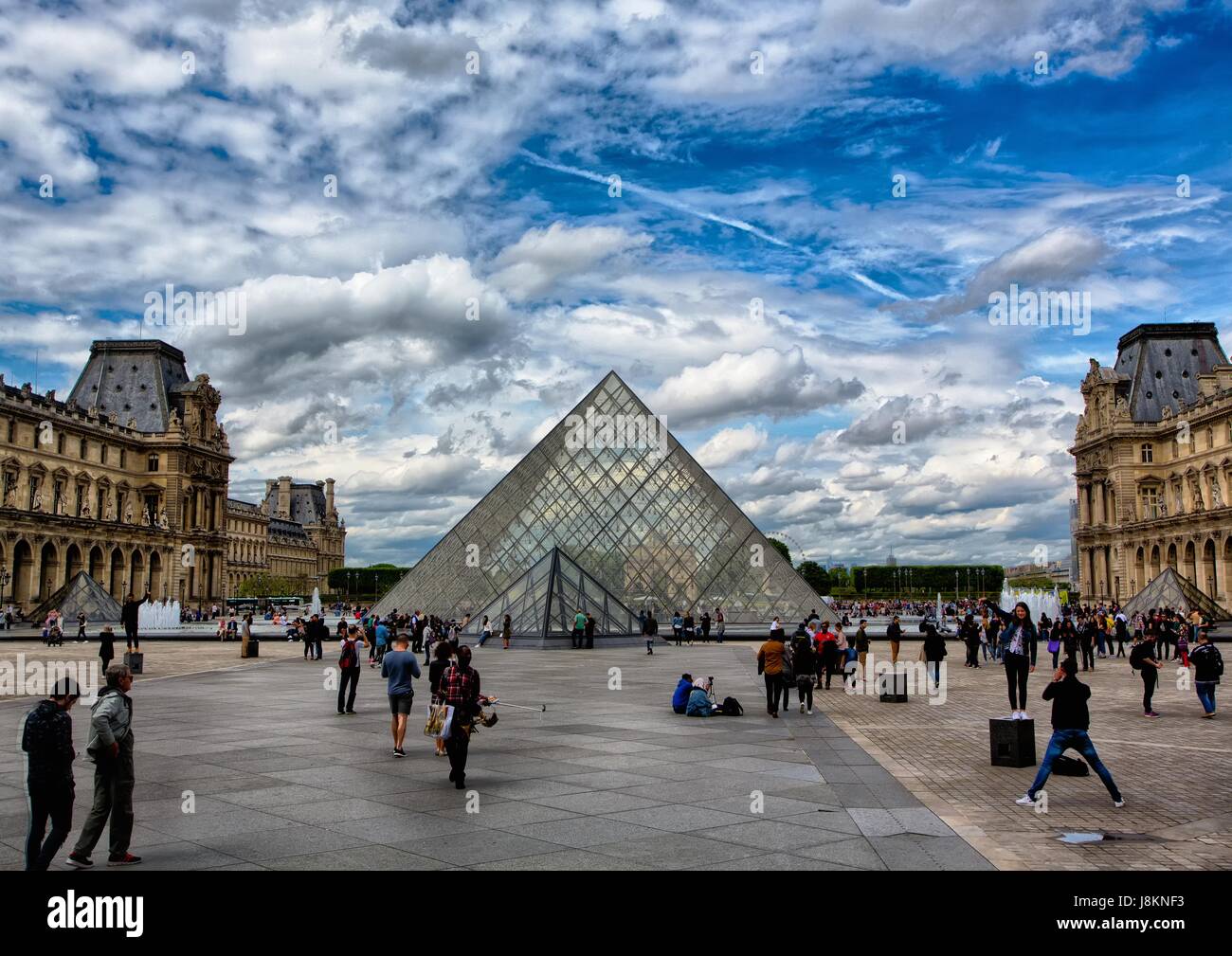 Famous Louvre Pyramid at the Louve at Paris, France Stock Photo - Alamy