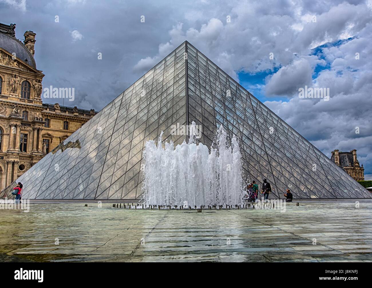 Famous Louvre Pyramid at the Louve at Paris, France Stock Photo - Alamy