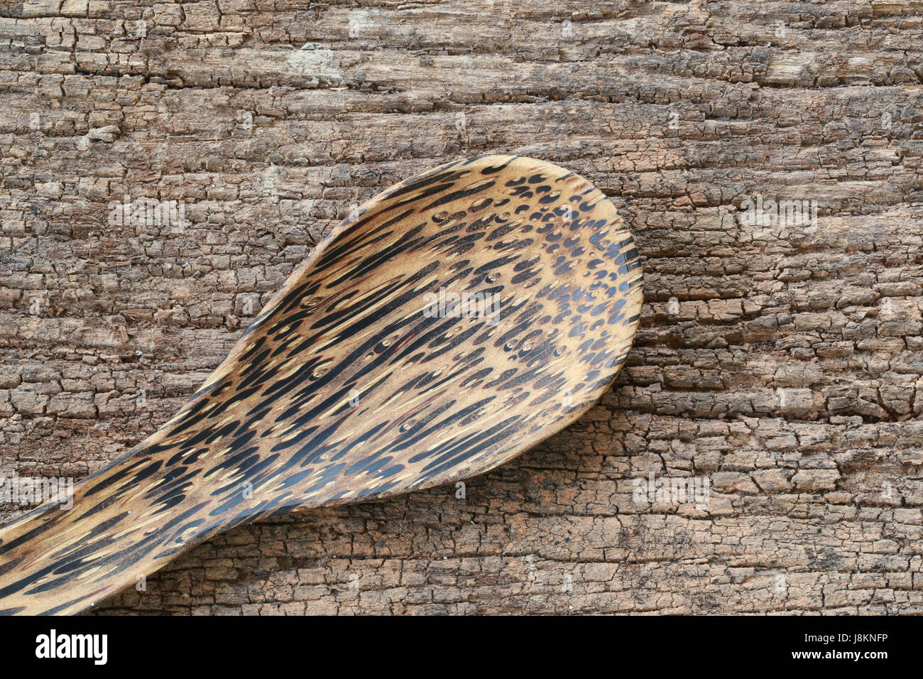 Empty wooden spoon on wood floor in food design concept Stock Photo - Alamy