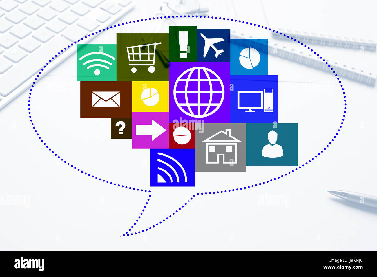 Interface design for mobile and web application Stock Photo - Alamy