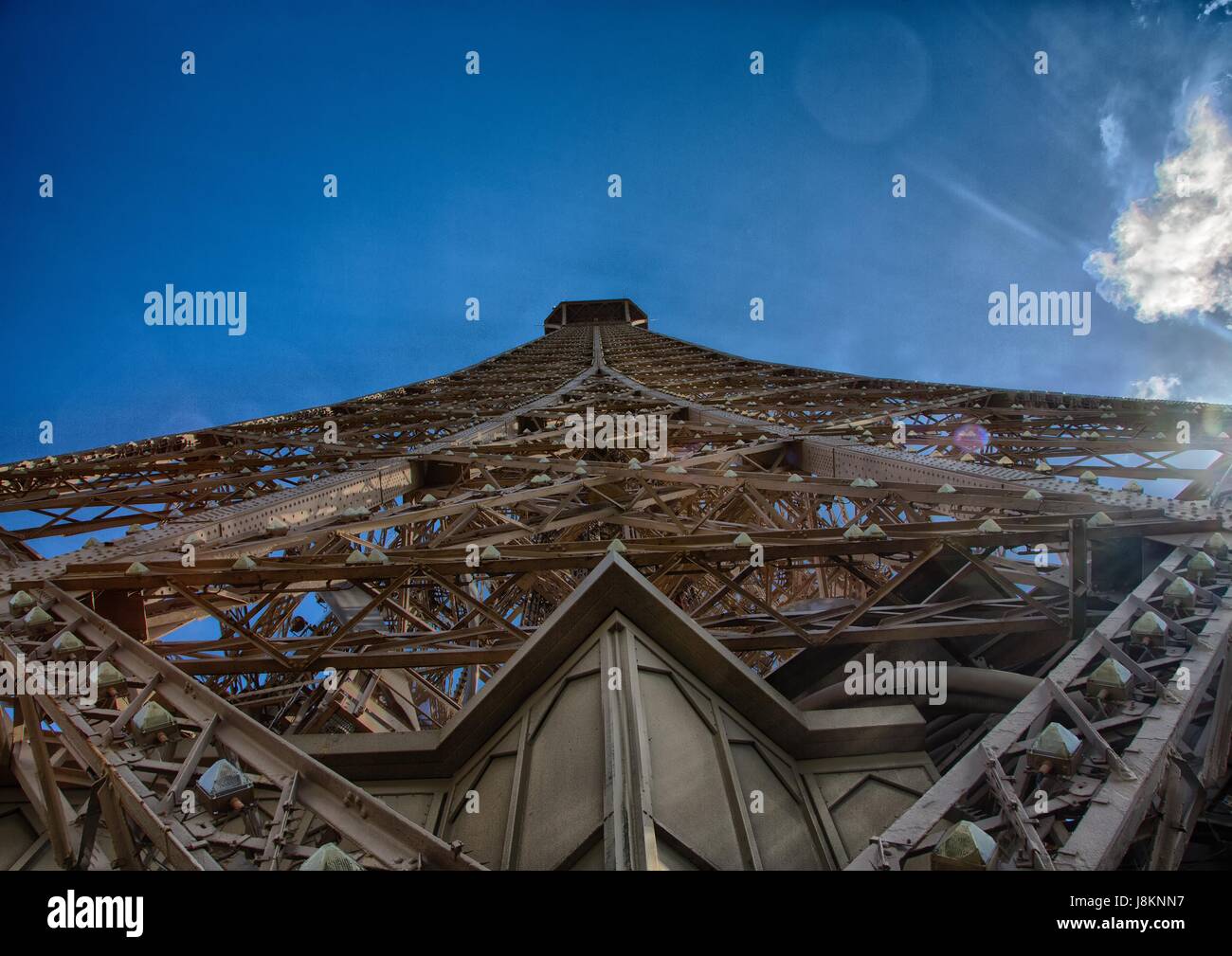 Steelworks of the Eiffel-Tower at Paris, France Stock Photo - Alamy