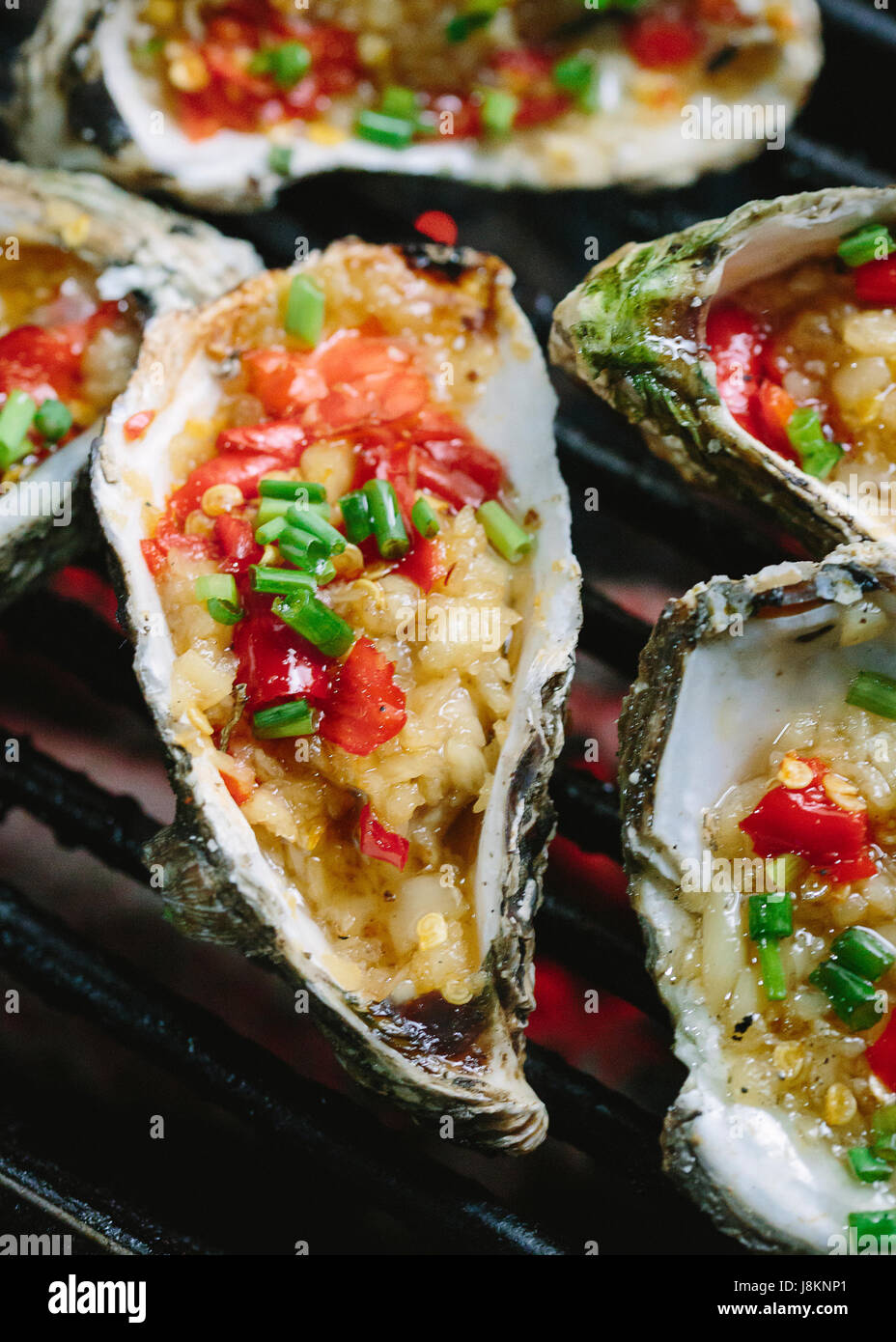 Delicious Chinese BBQ, Oyster Stock Photo - Alamy