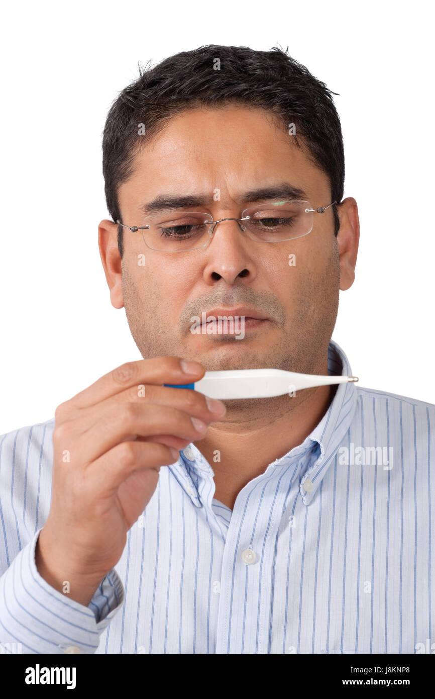 male, masculine, temperature, possession, holding, thermometer, disease ...