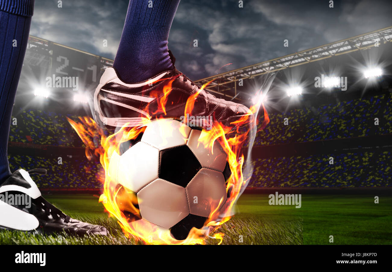 legs of soccer or football player Stock Photo - Alamy