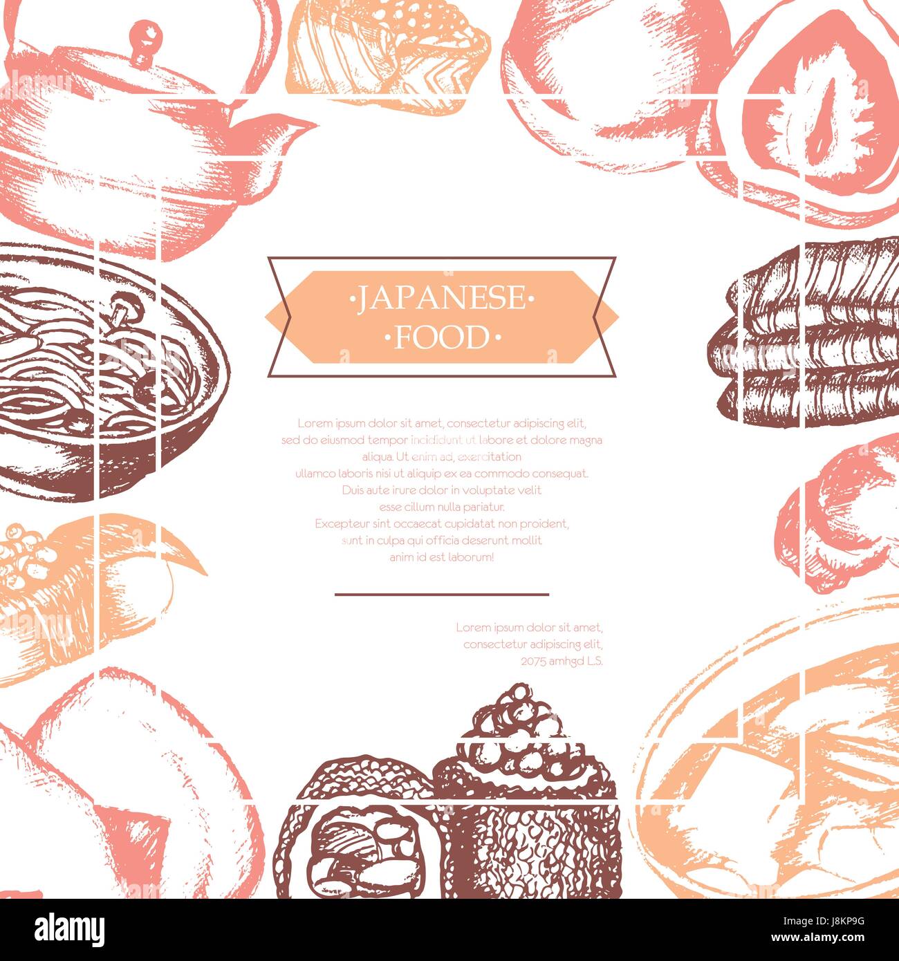 Delicious hand drawn ramen Stock Vector Images - Alamy