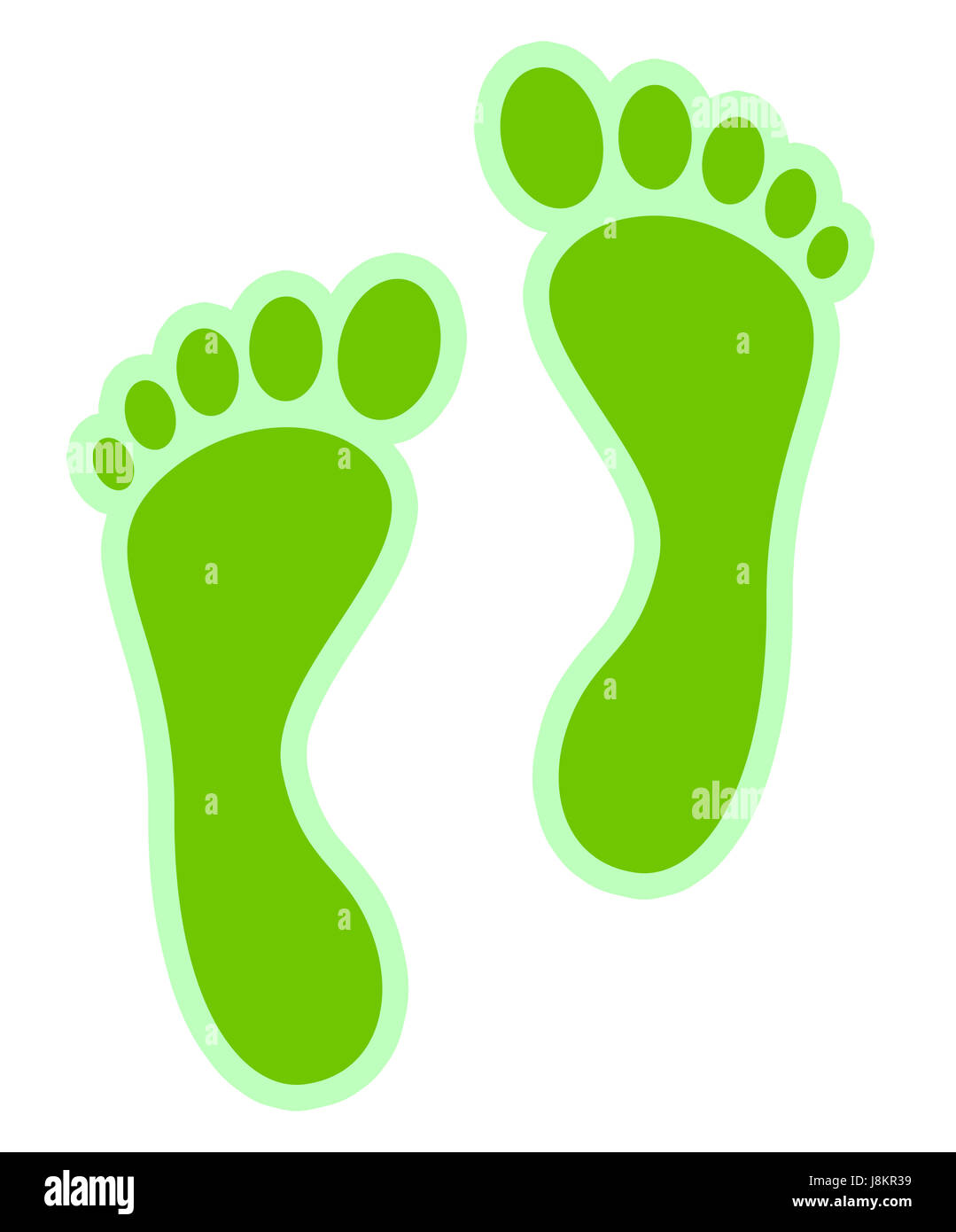 Footmarks Cut Out Stock Images & Pictures - Alamy