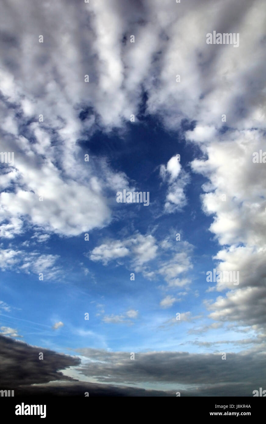 blue, cloud, wide angle, idea, perspective, point of view, approach ...