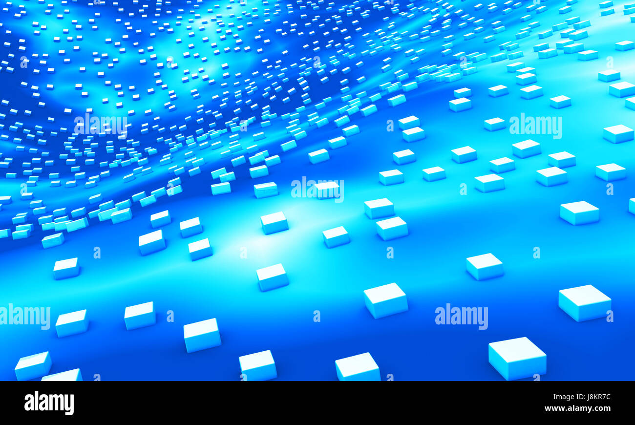 blue, matrix, cyberspace, backdrop, background, cubes, disco, blue ...