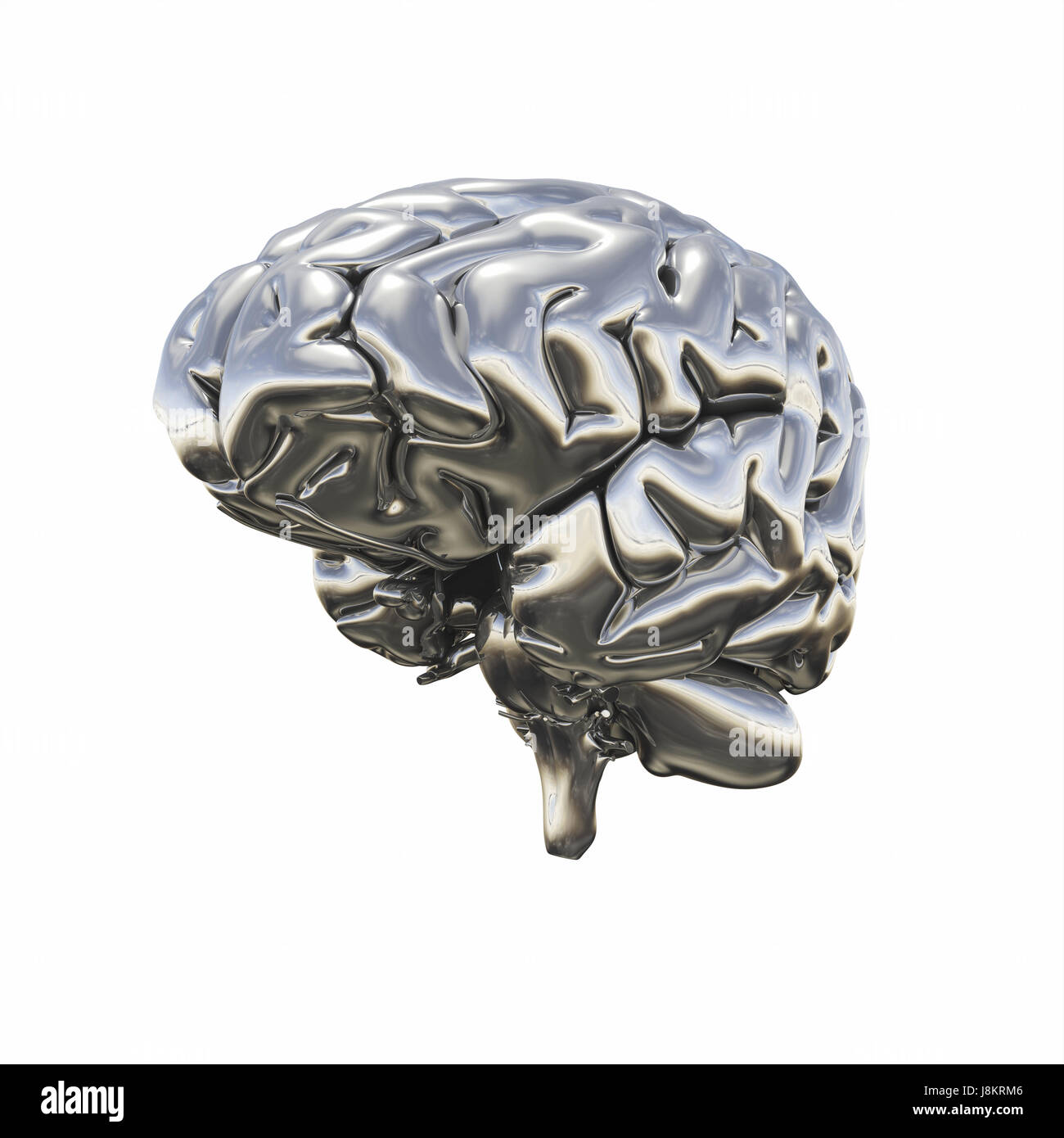 silver, bright, shiny, chromium, brain, mind, apart, extra, insulated ...