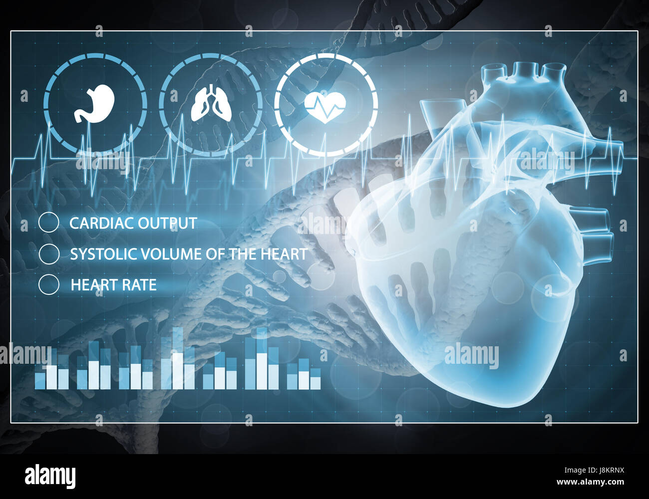 Medicine user interface Stock Photo - Alamy