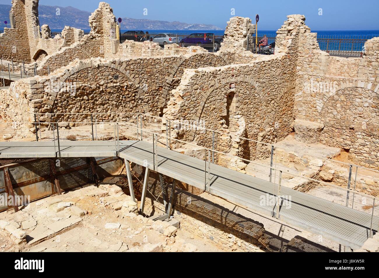 Ruins of the Monastery of St Peter and St Paul in the area of Kastella ...