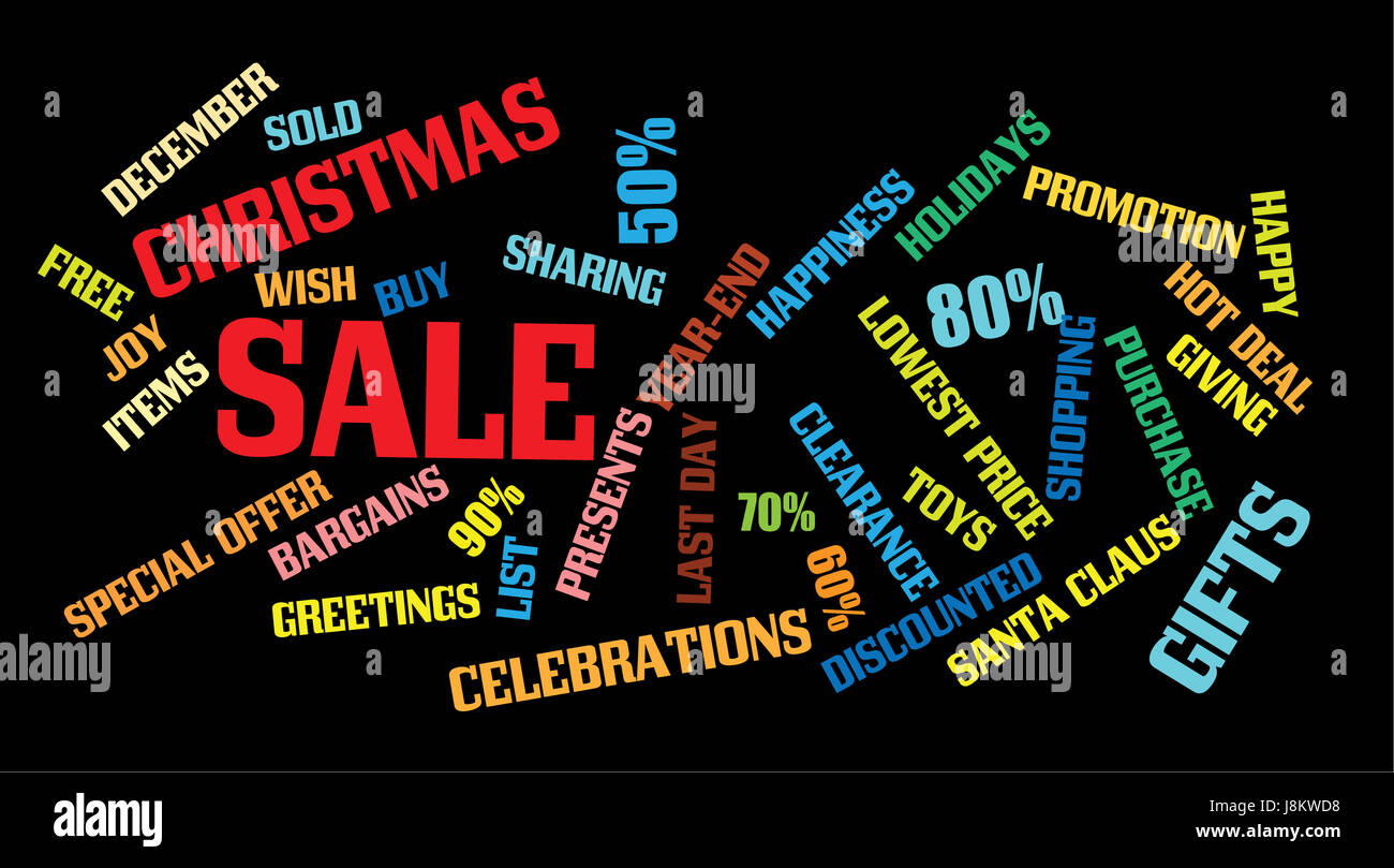 poster, word, shopping, sale, banner, christmas, words, text ...