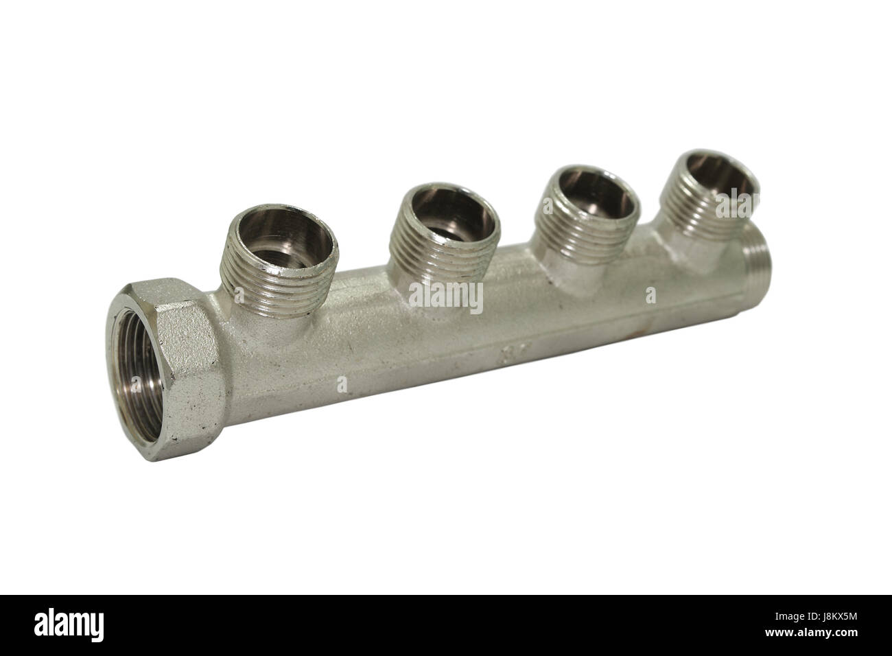 component, isolated, metal, technology, circular, connector, round ...