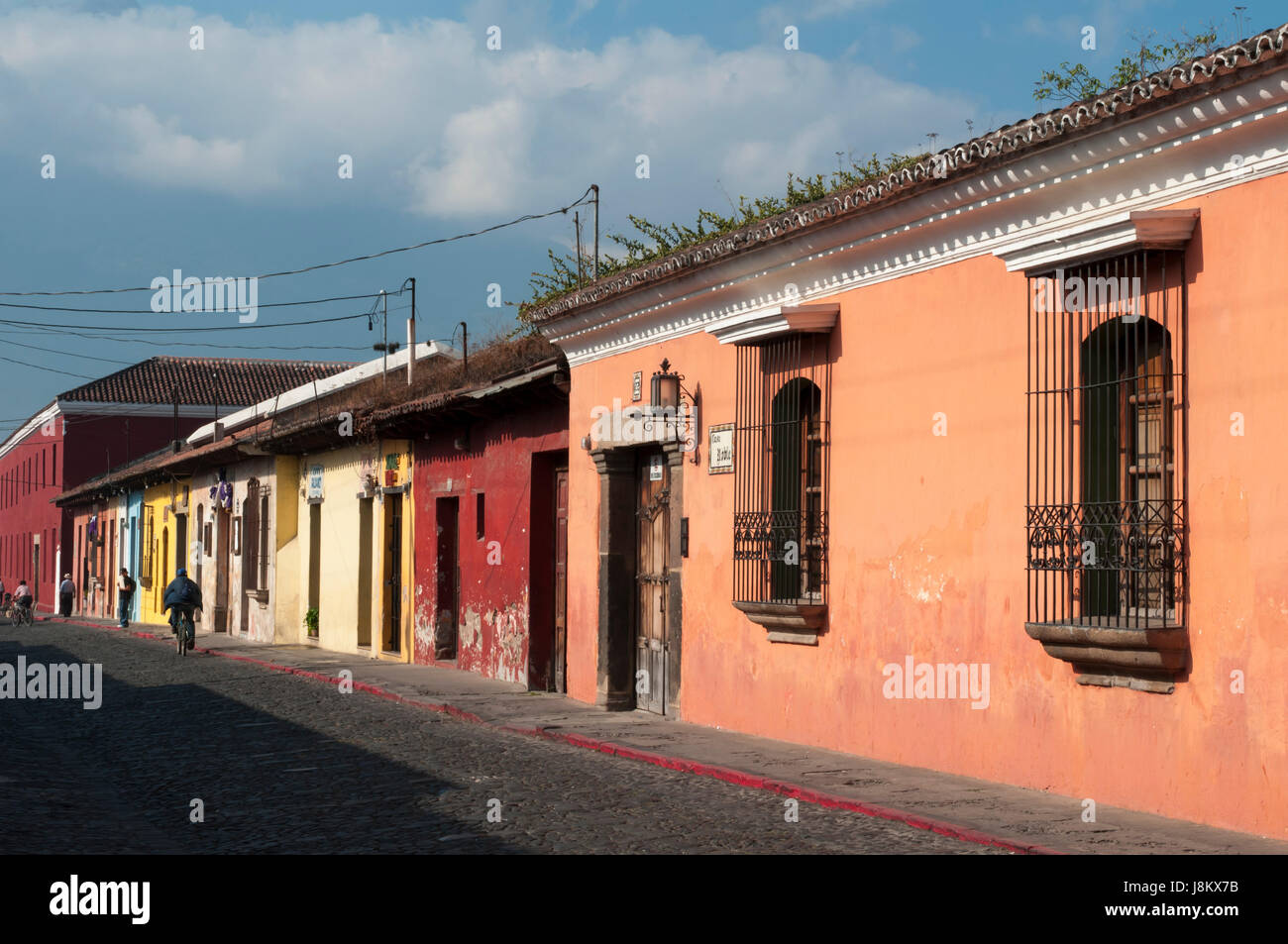 Colorful colonial buildings Stock Photo - Alamy