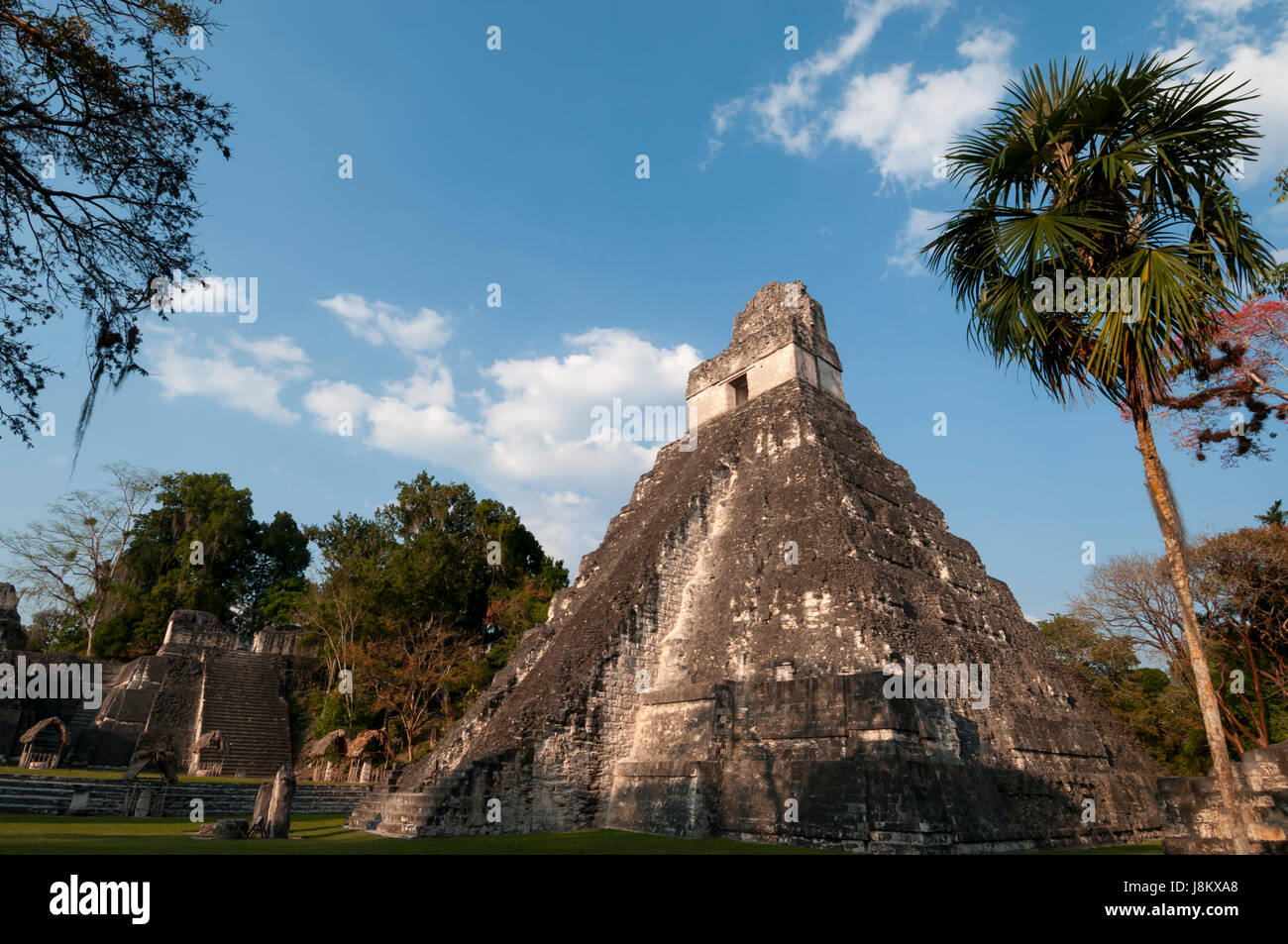 The Temple I known also as temple of the Giant Jaguar at Tikal mayan ...