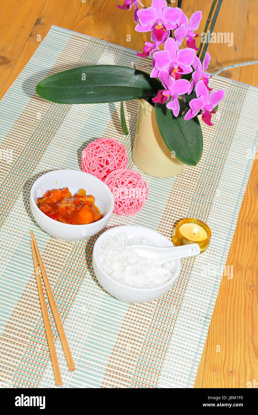 sour, poultry, food, dish, meal, chicken, pullet, cute, rice, asiatic ...