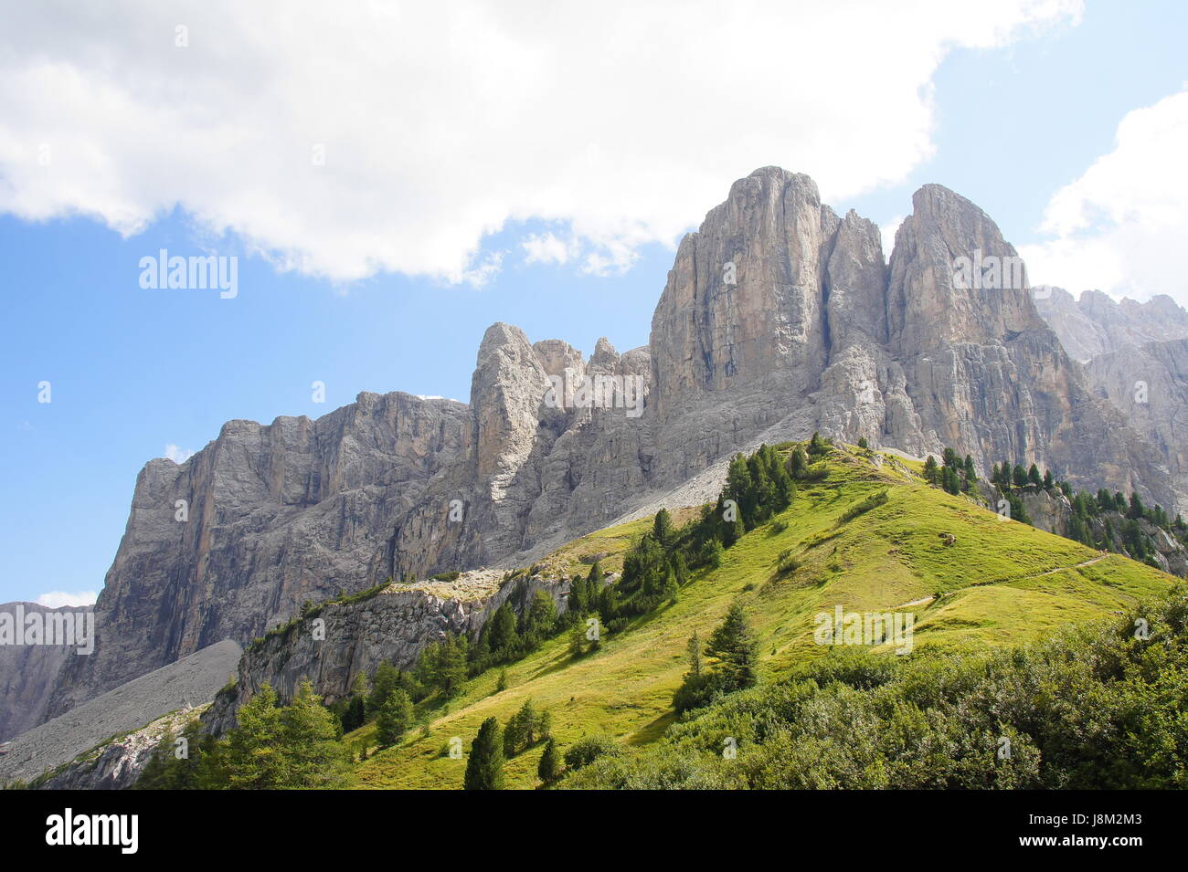 sella seen from gardena Stock Photo - Alamy