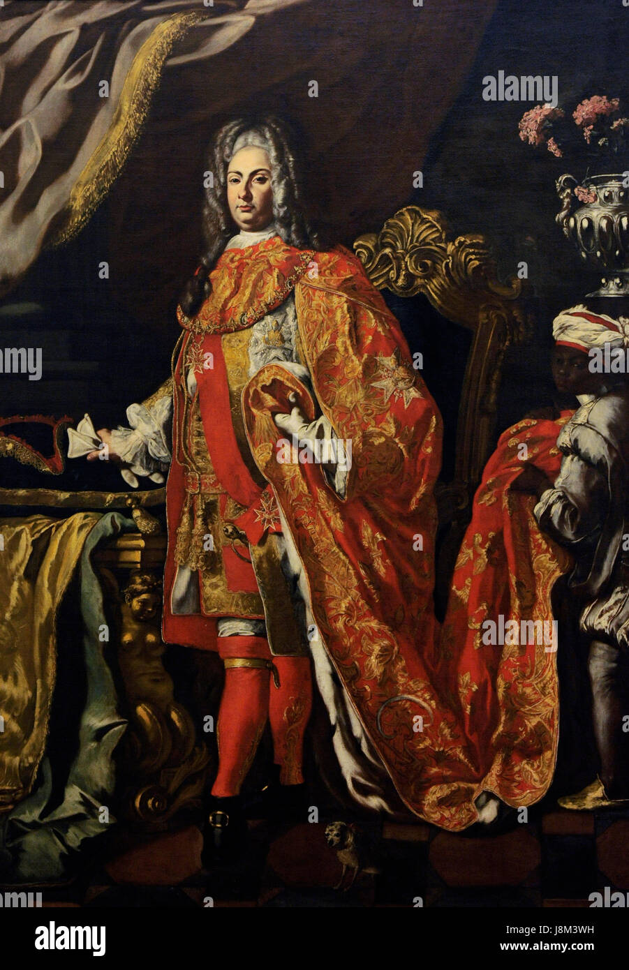 Francesco Solimena (1657-1747). Baroque Italian painter. Portrait of ...