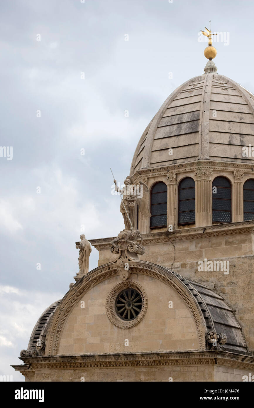 detail, church, cathedral, dome, style of construction, architecture ...