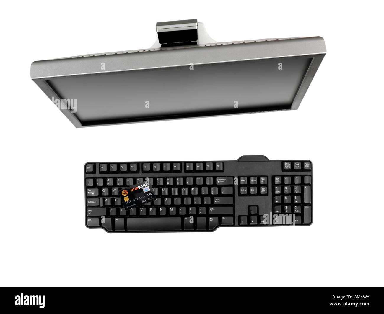 bank, lending institution, keyboard, PC, computers, computer, object ...