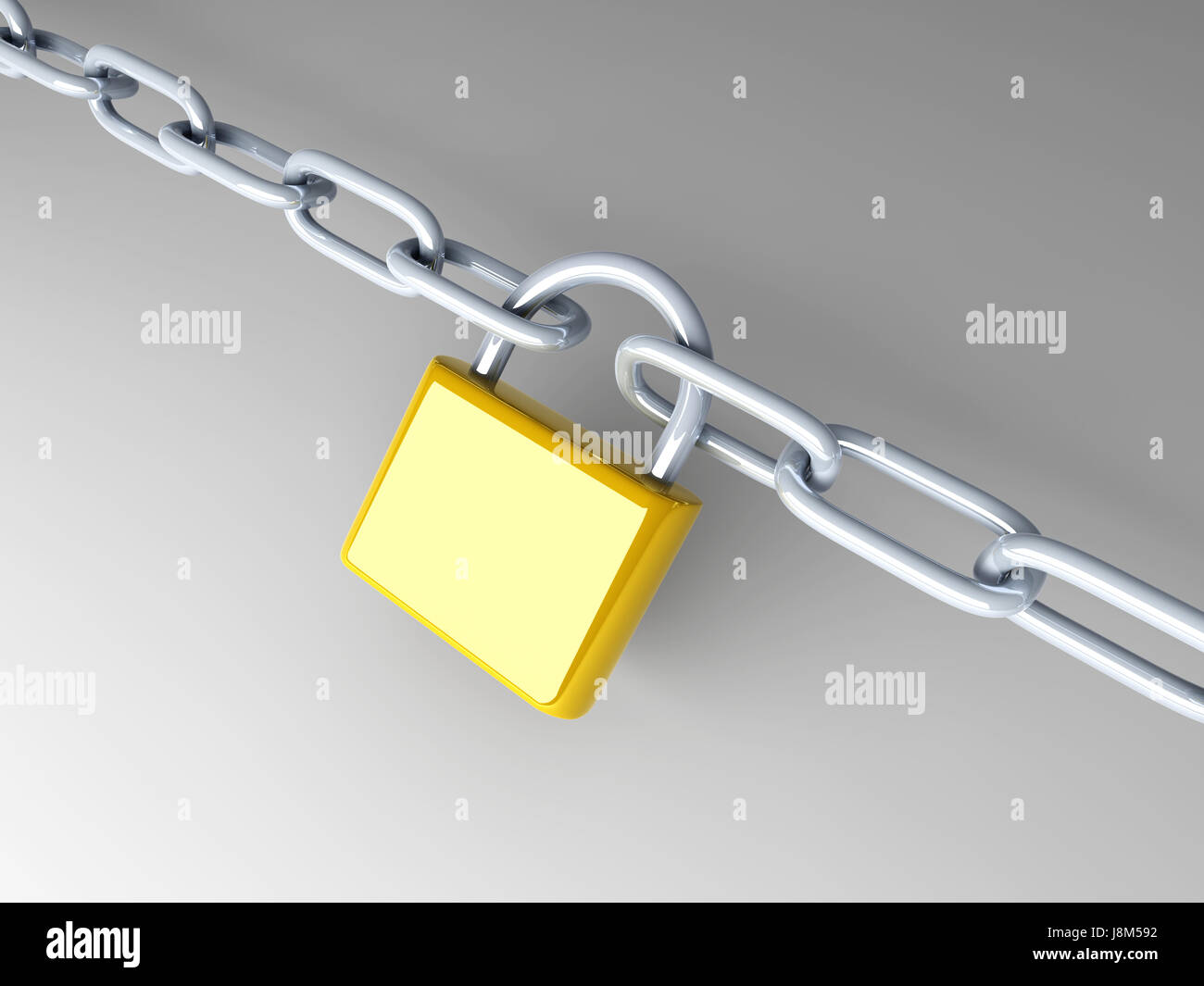 lock, graphic, strong, chain, golden, closed, illustration, metal ...