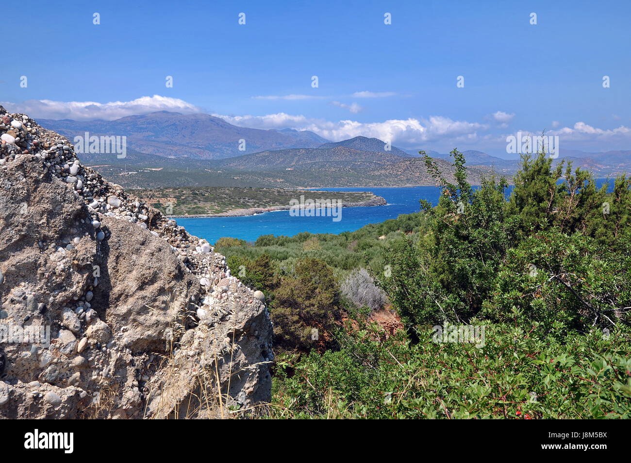 greece, crete, greece, crete, istro, agios nikolaos, ostkreta, golf von ...