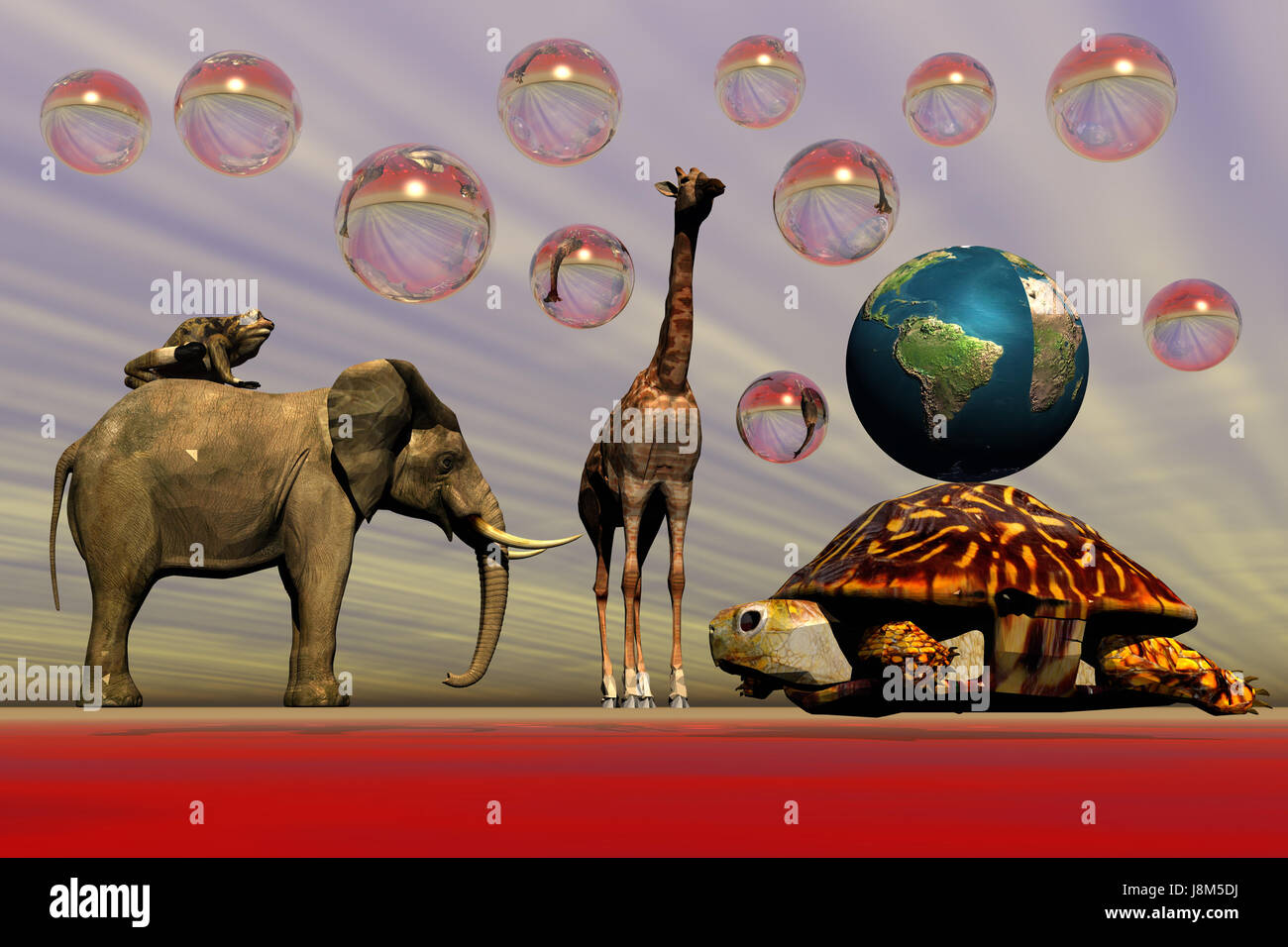 World elephant turtle hi-res stock photography and images - Alamy