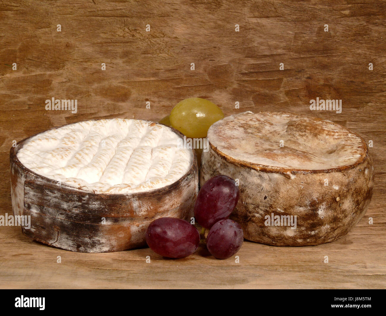 french soft cheese specialties Stock Photo - Alamy