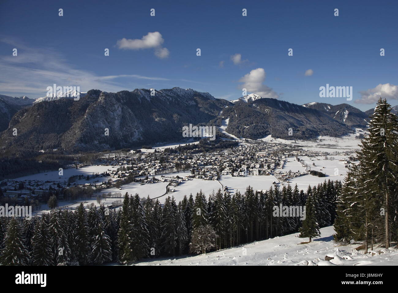 oberammergau in the ammergau alps Stock Photo - Alamy