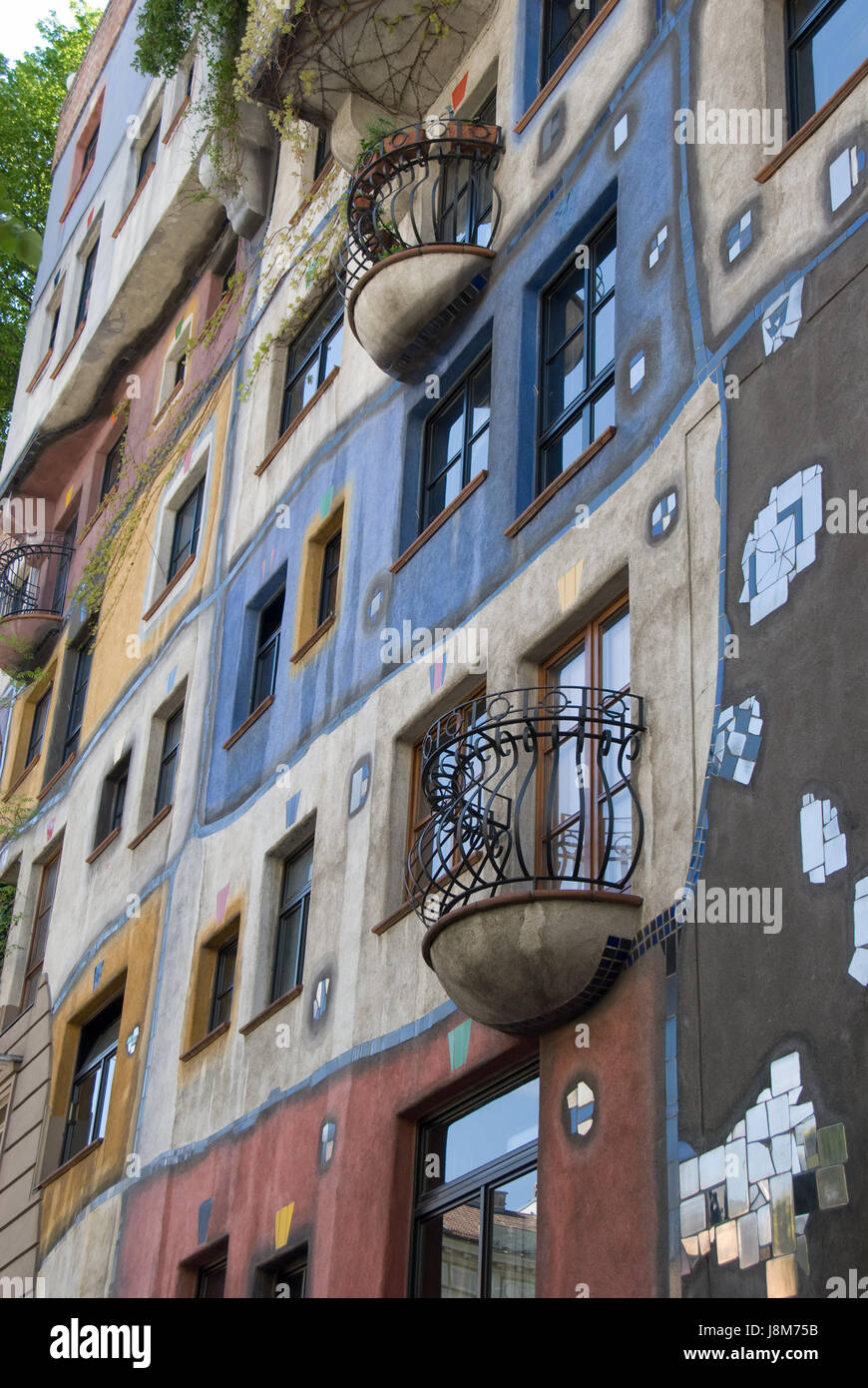 house, building, art, modern, modernity, vienna, austria, europe ...