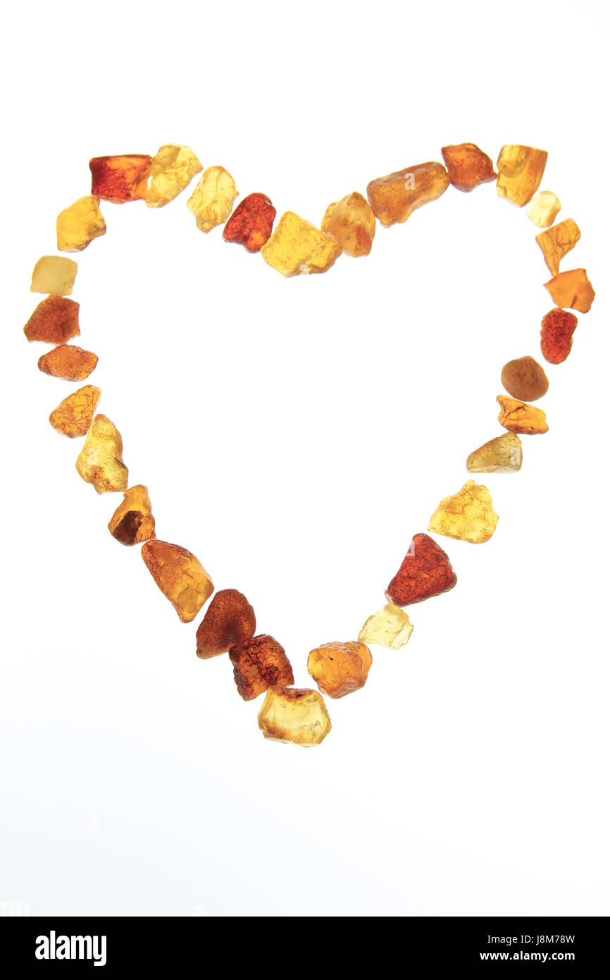 resin, petrified, decorative, heart, backdrop, background, amber ...