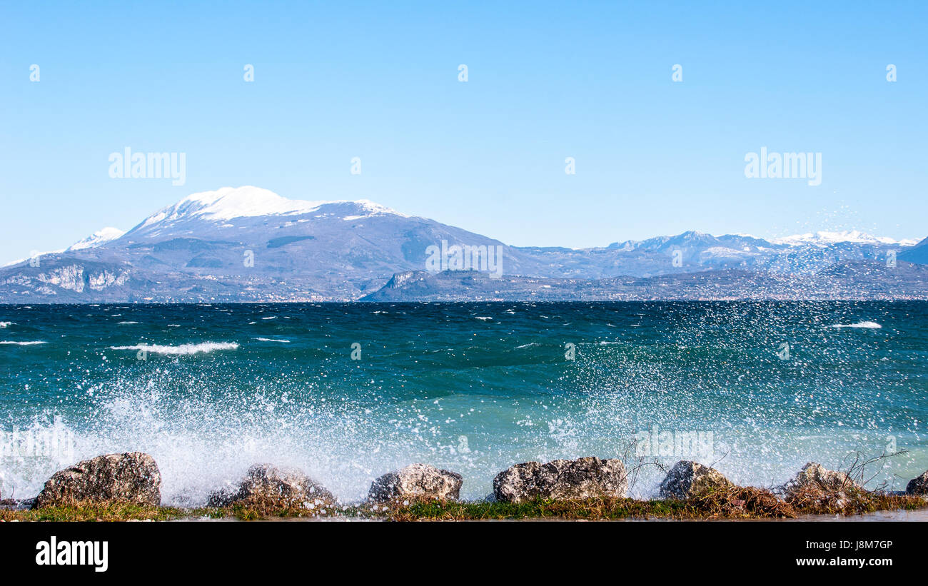 Windy day lake garda High Resolution Stock Photography and Images - Alamy