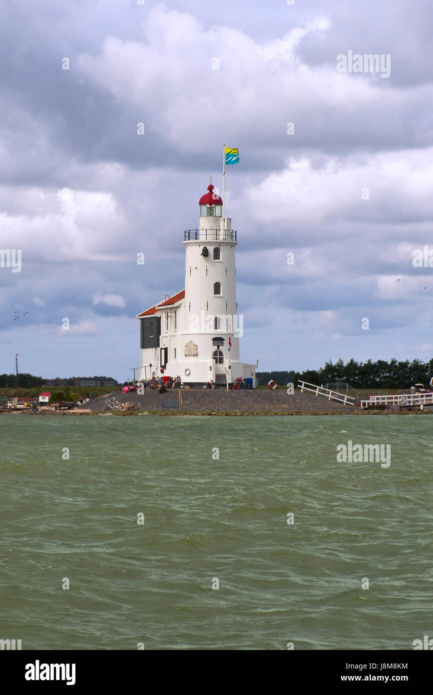 lighthouse brands at the markermeer (nl Stock Photo - Alamy