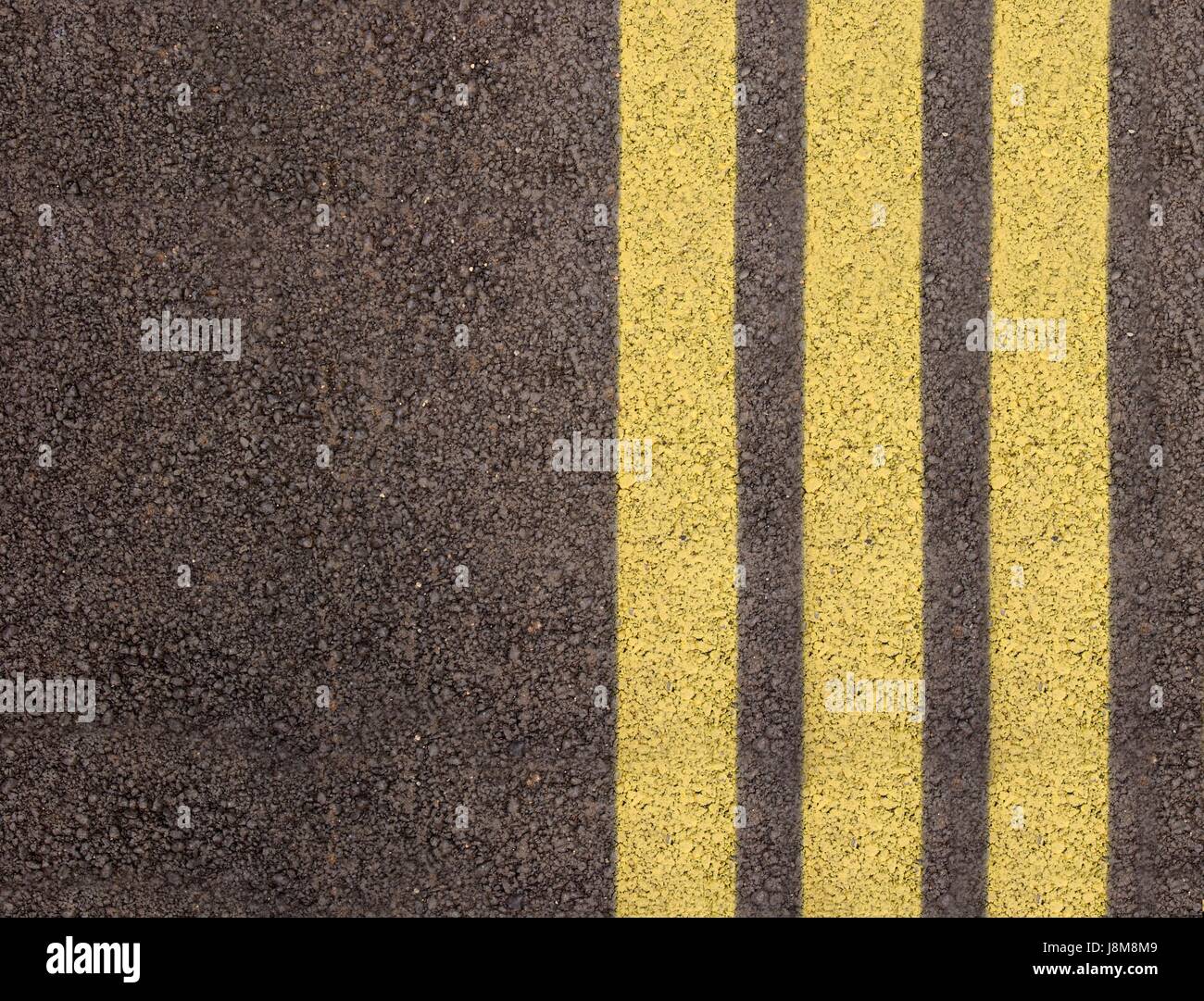pavement, asphalt, road, street, yellow, line, sign, signal, close ...
