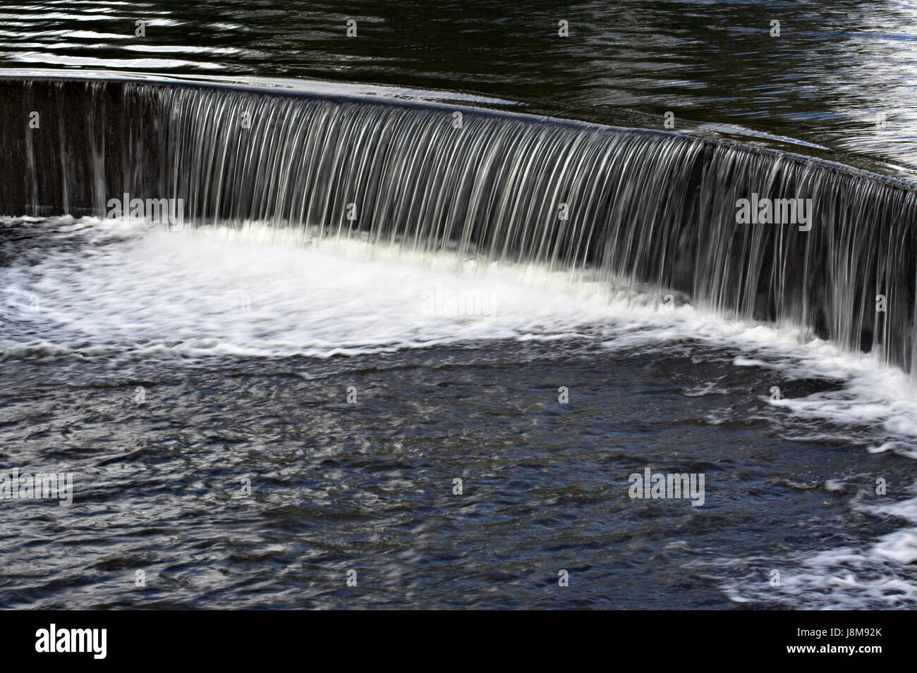 waterfall, dam, embankment, reservoir, fresh water, lake, inland water ...