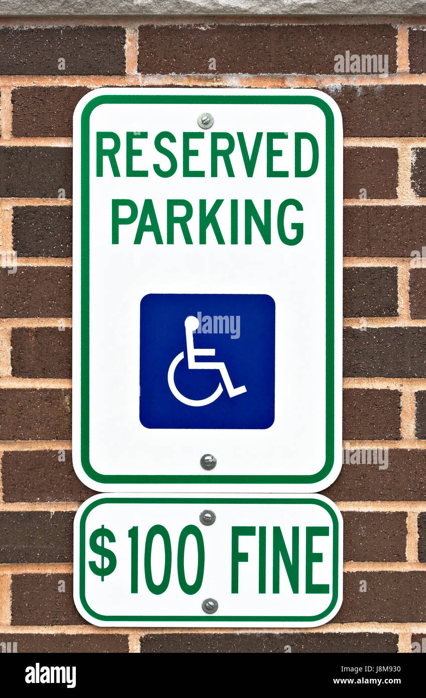 handicapped, parking, warning, sign, reserved, disability, handicap ...