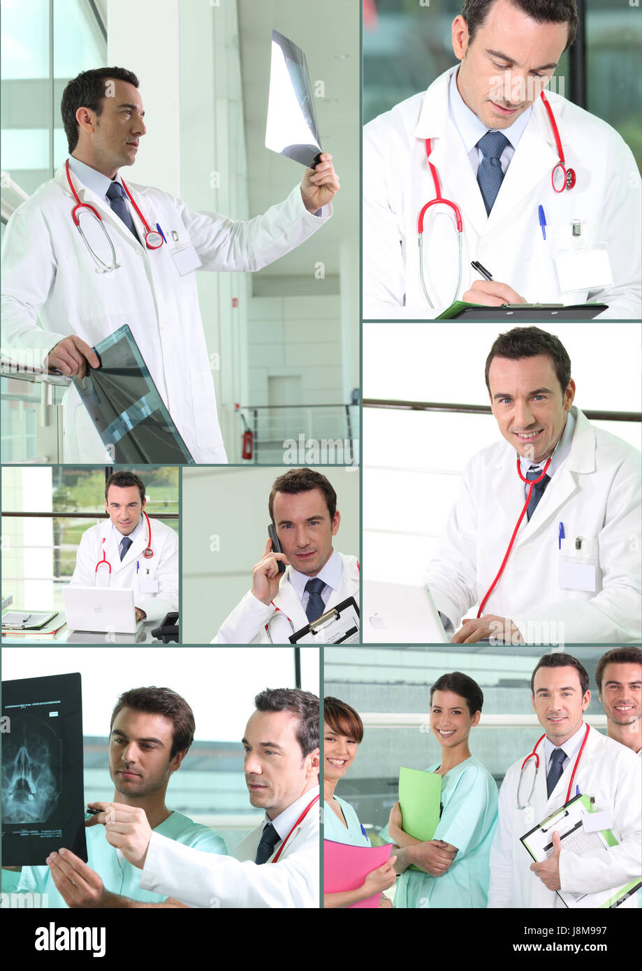 This man montage doctor hi-res stock photography and images - Alamy
