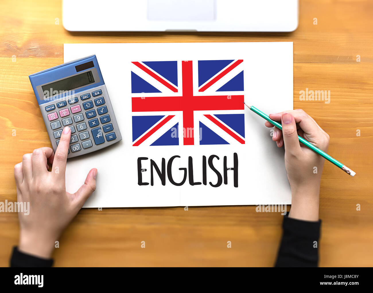 ENGLISH ( British England Language Education Stock Photo - Alamy