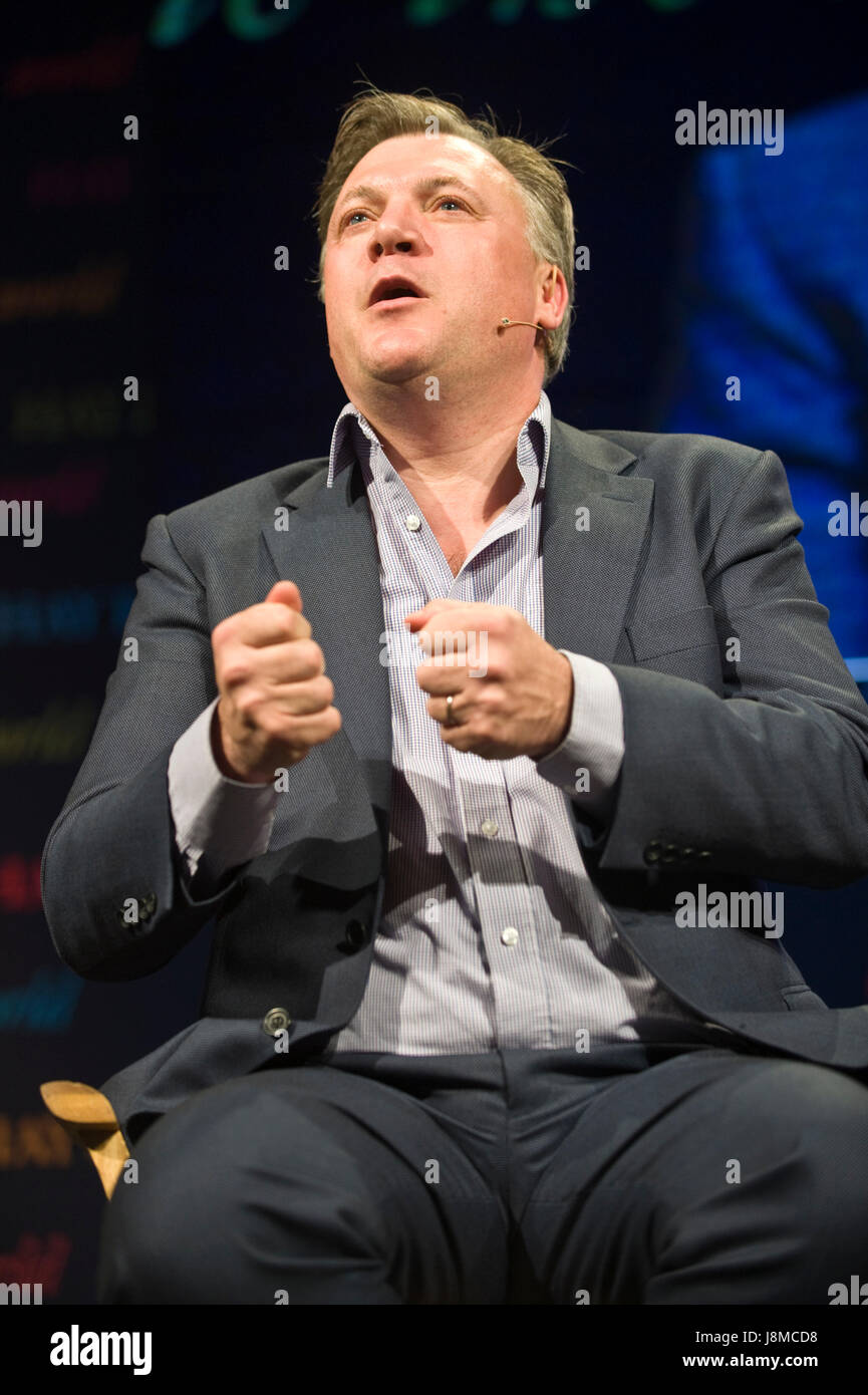 Ed Balls talking about his career in politics at Hay Festival 2017 Hay ...