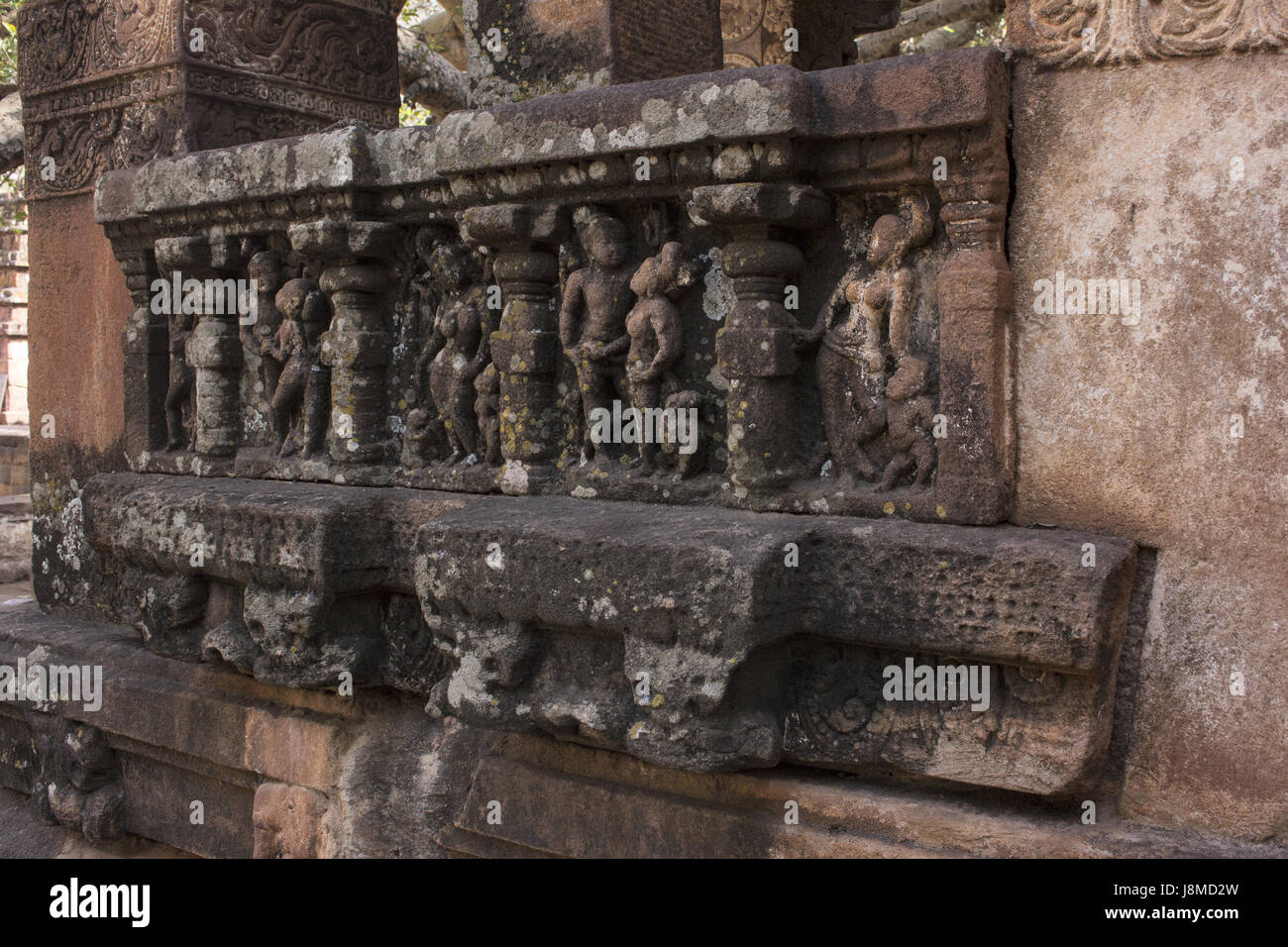 Foundation rock carvings of Narsimha Temple. Mahakuta Temples, Badami ...
