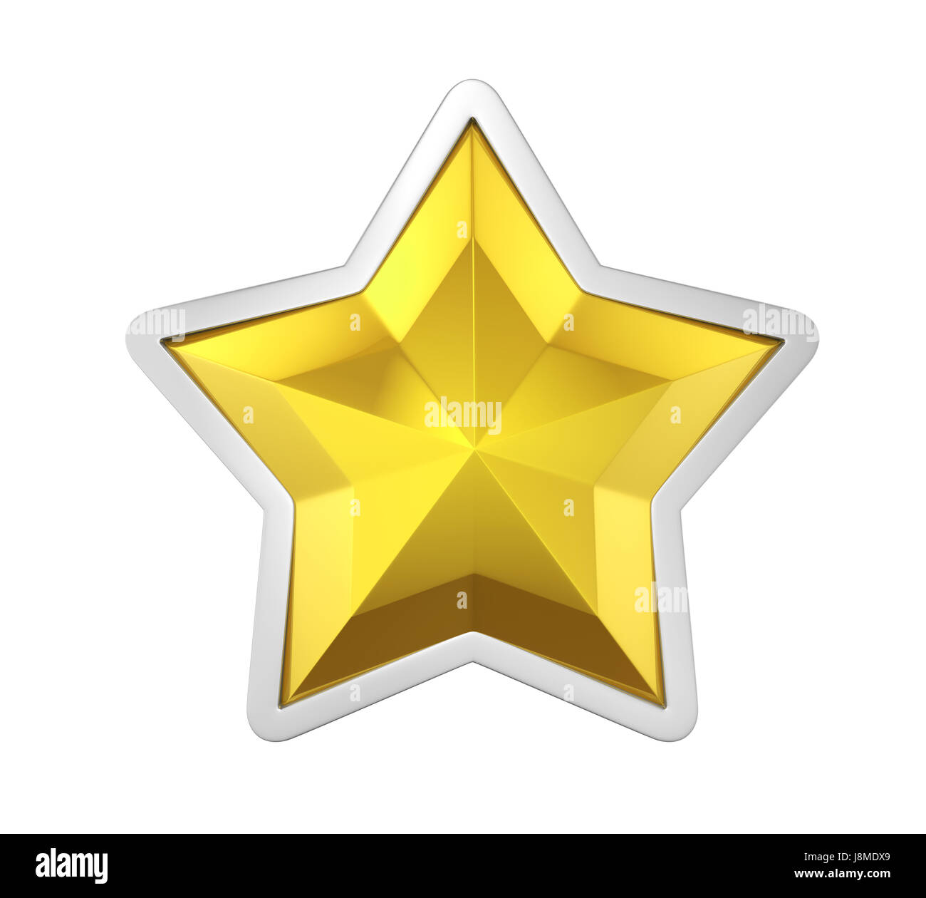 Golden Star Isolated Stock Photo - Alamy