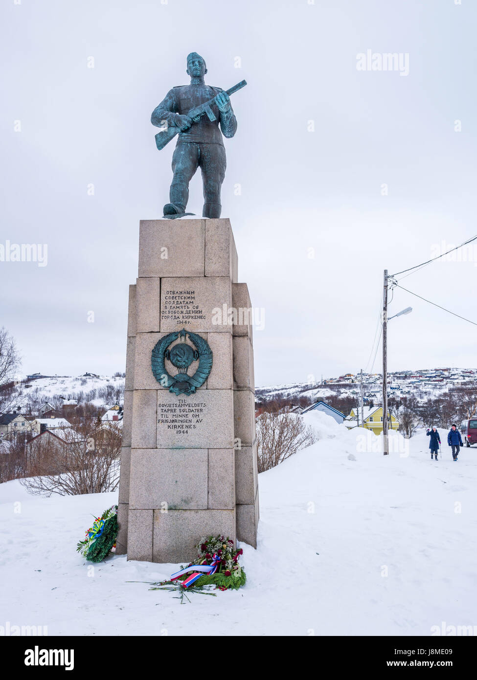 Soviet Liberation Monument, in Kirkenes, Norway, commemorating the ...