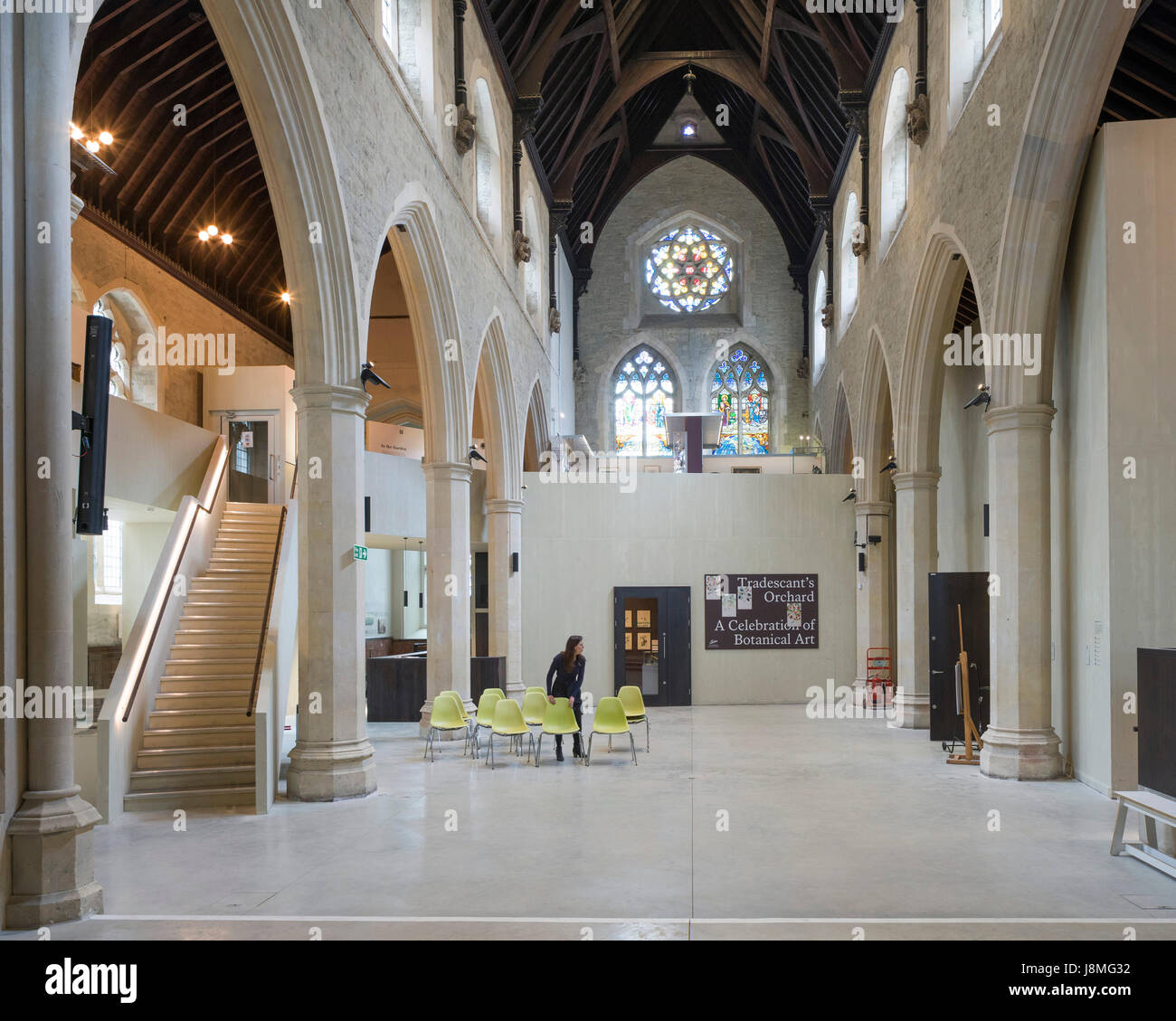 Ground floor with aisles and new stairway. Garden Museum Lambeth Palace ...
