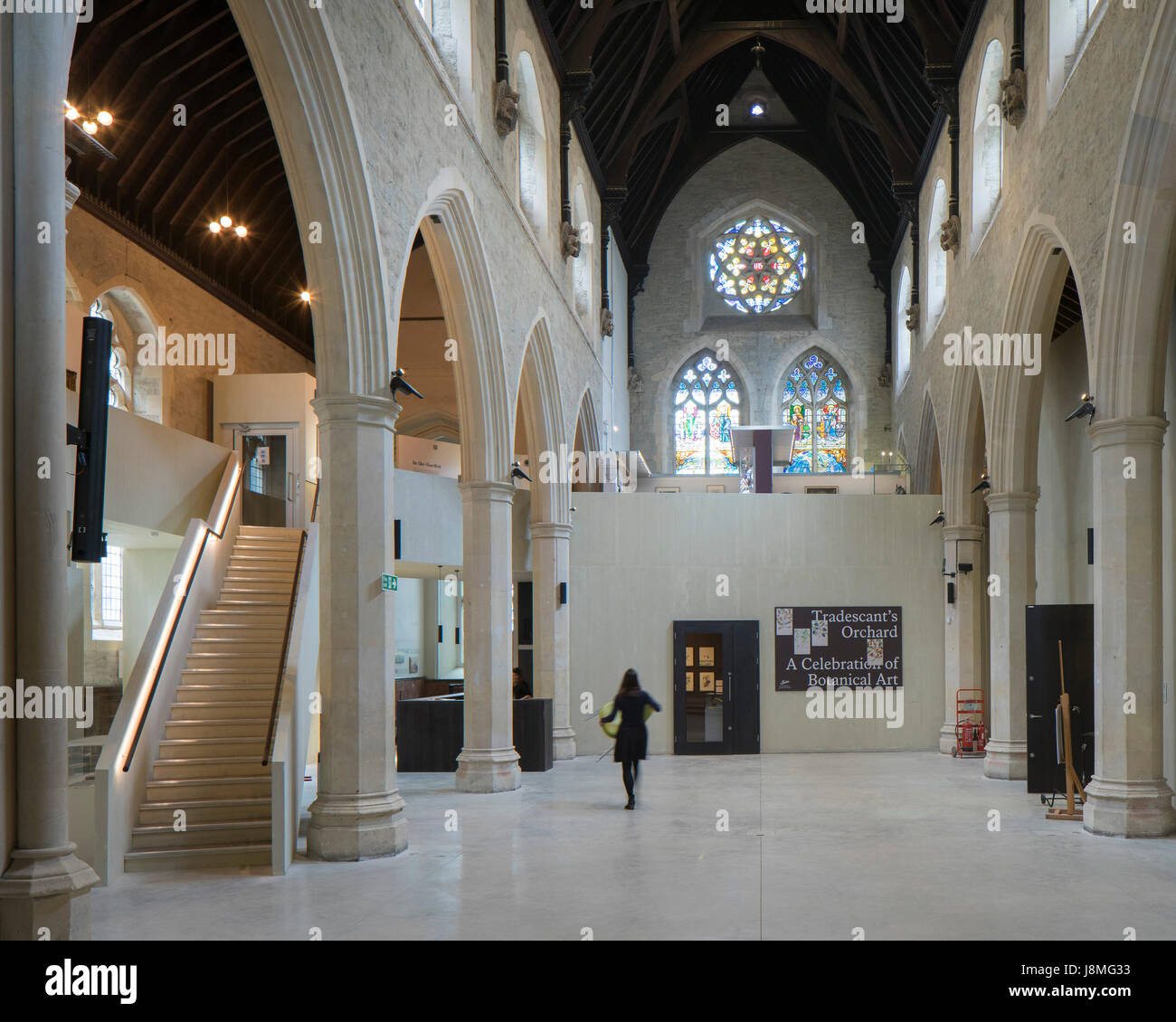 Ground floor with aisles and new stairway. Garden Museum Lambeth Palace ...